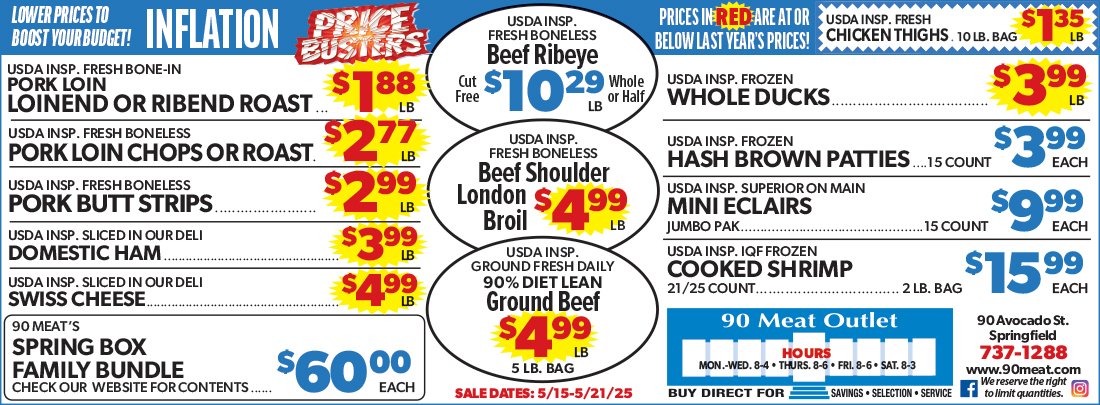 Weekly Sales — 90 Meat Outlet