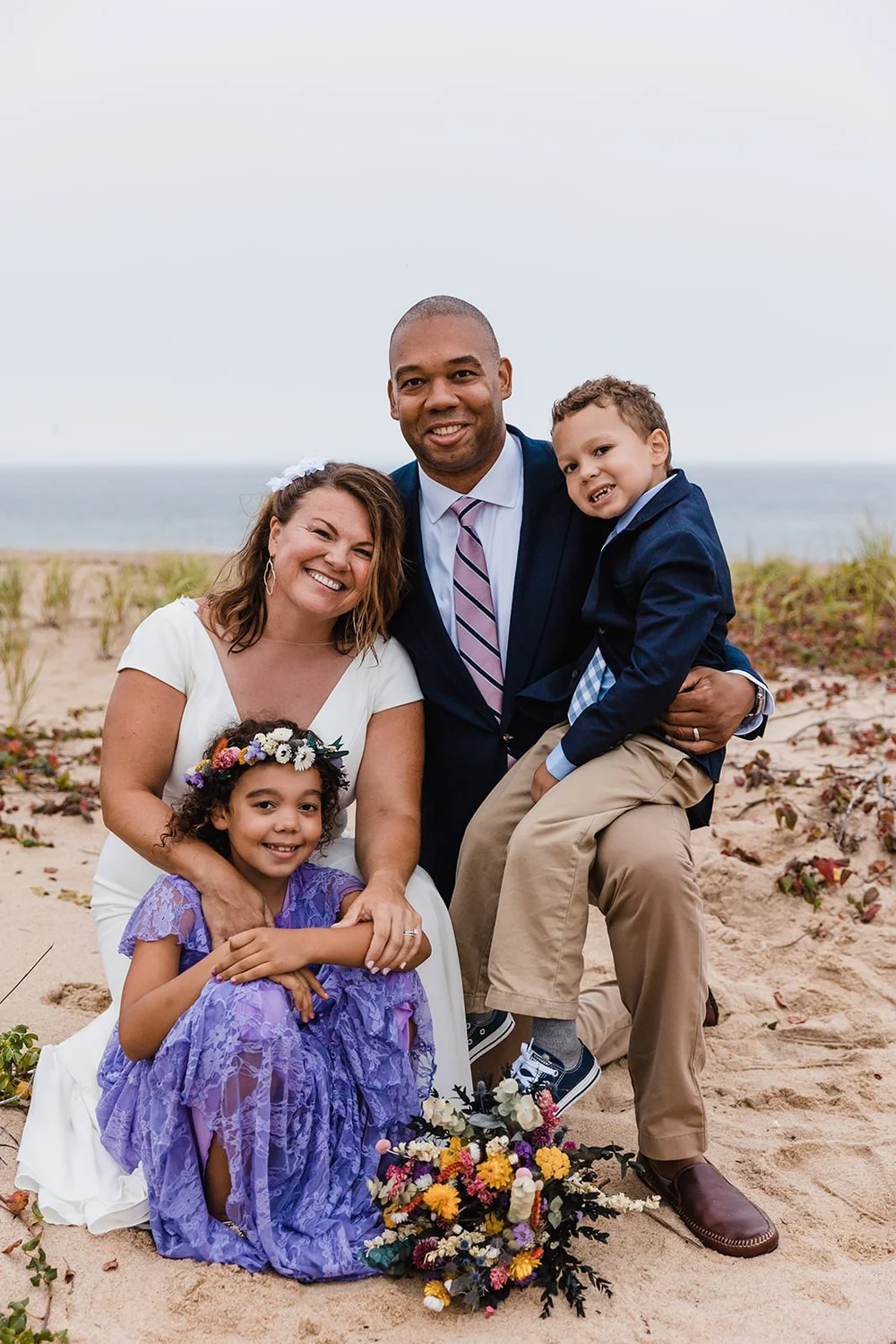 Cape Cod National Seashore Elopement with Kids | Cape Cod Elopement ...