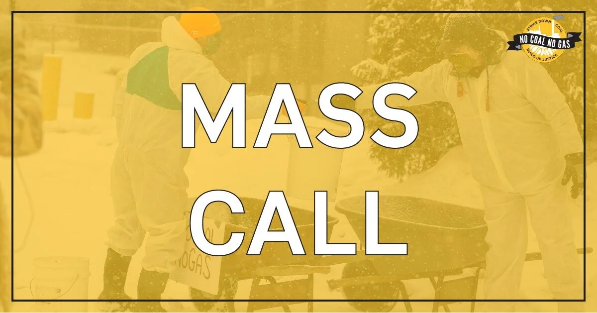 August Mass Call — No Coal, No Gas