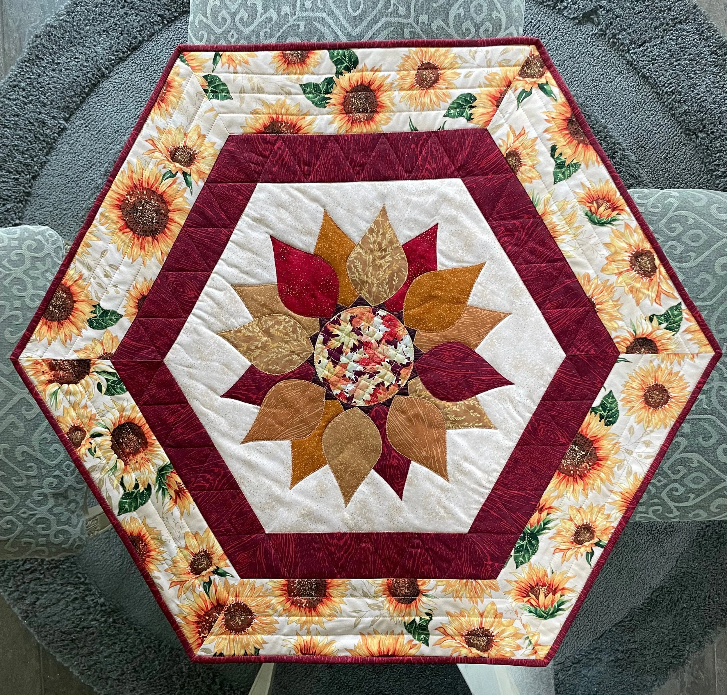 Sunflower Daze 🌼 MAILED pattern 🌼 — Quilted Garden Designs