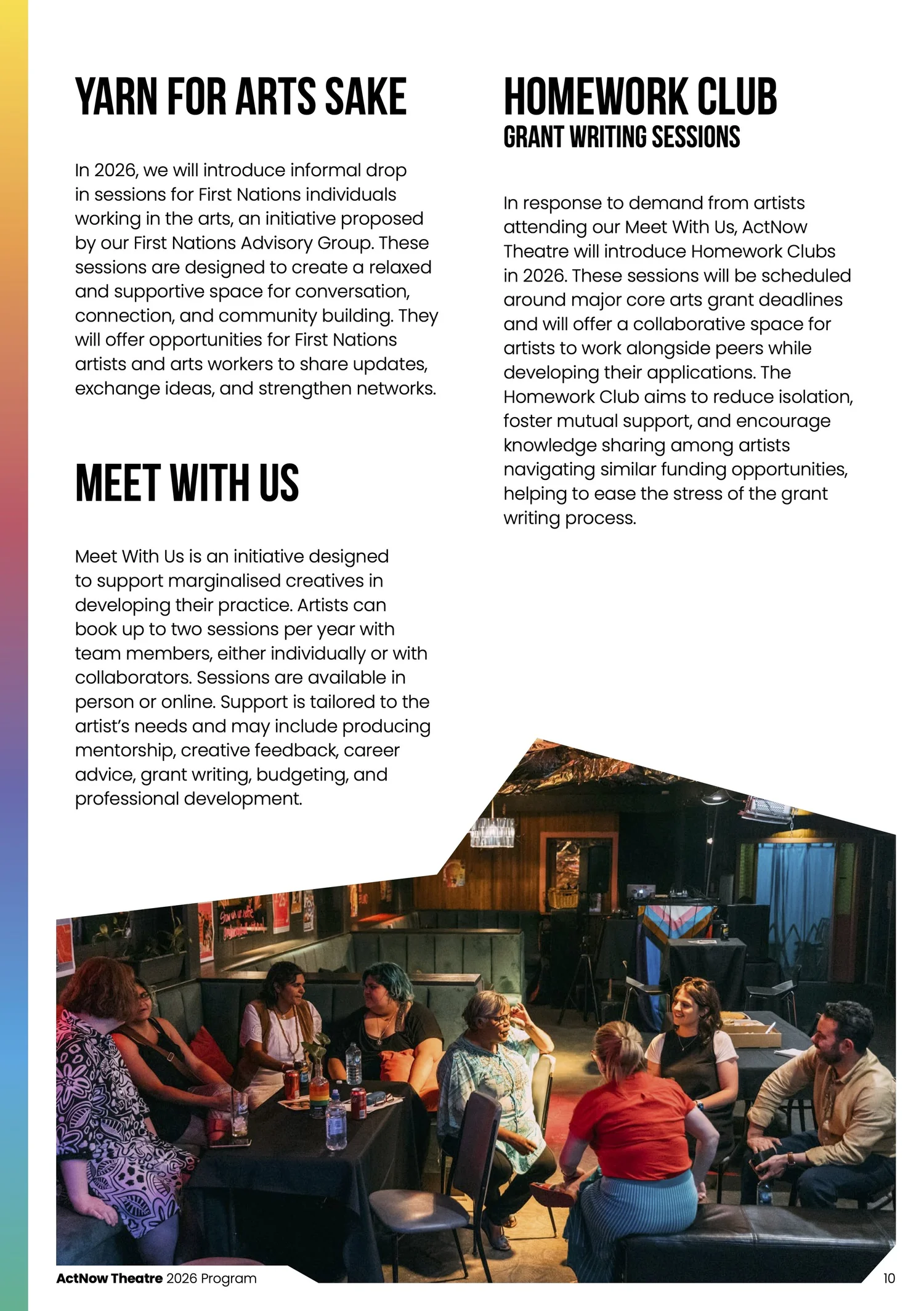 Program 2026 — ActNow Theatre