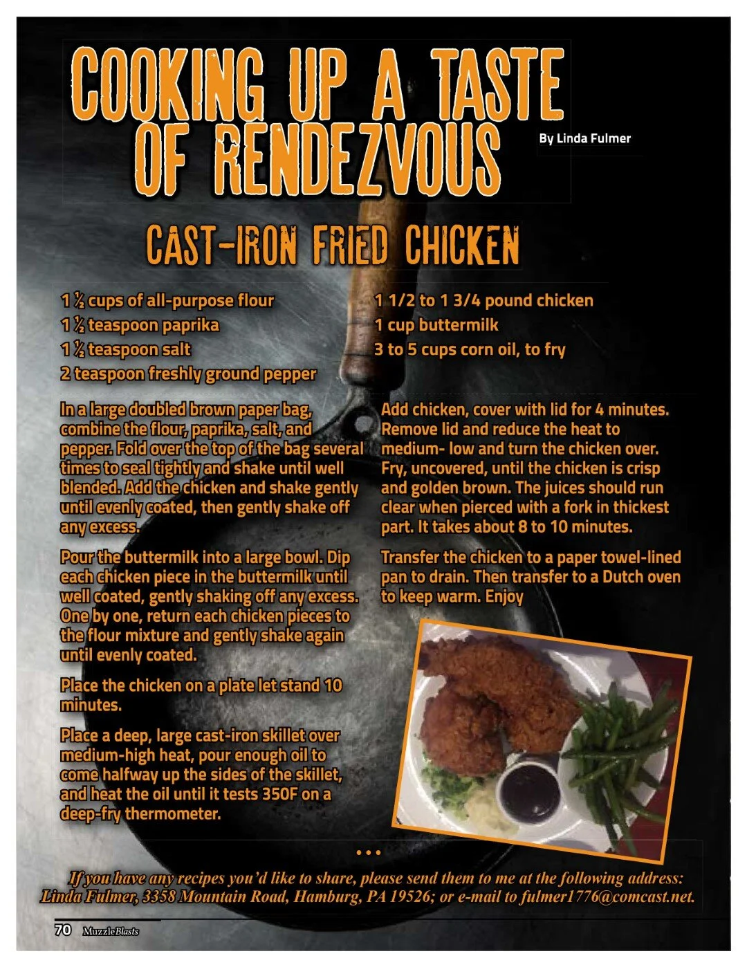 Cast Iron Fried Chicken | Cooking up a Taste of Rendezvous — The NMLRA