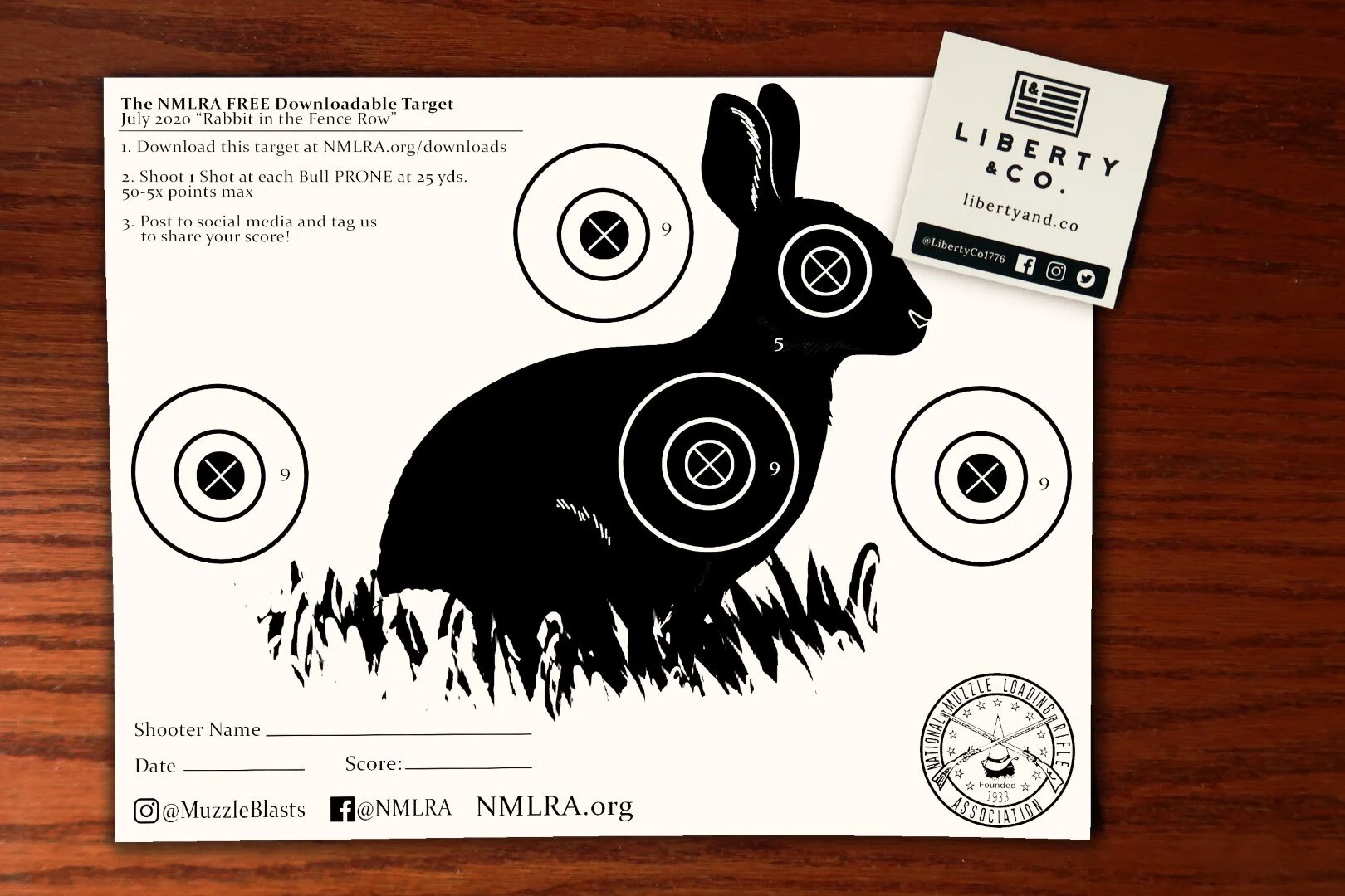 Rabbit in the fence row | July 2020 Downloadable Target — The NMLRA