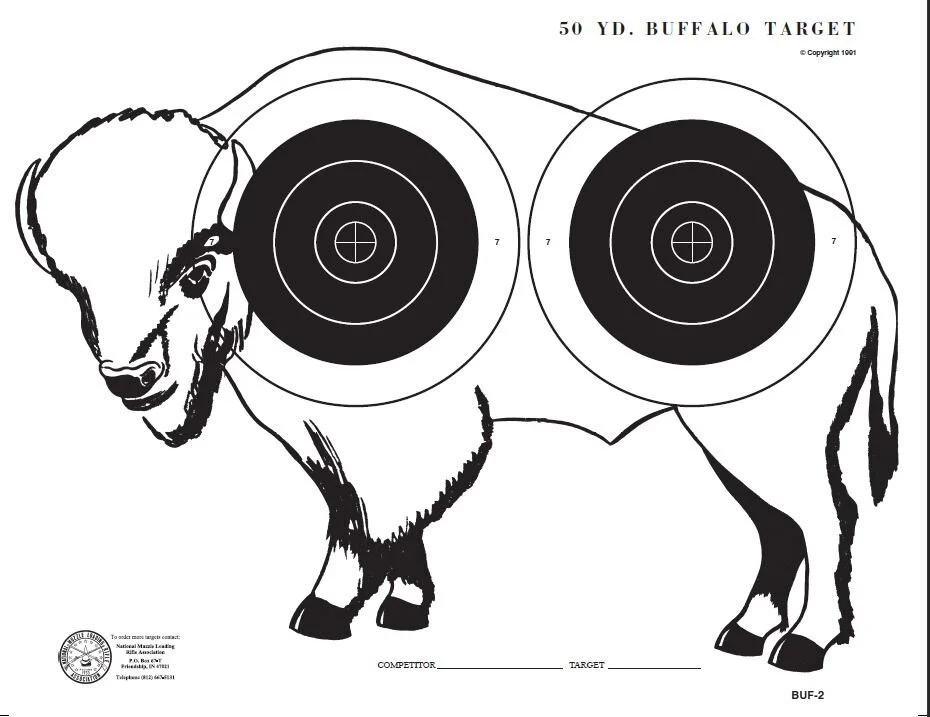 Official NMLRA Target TG2435 100 Yard Target — The NMLRA