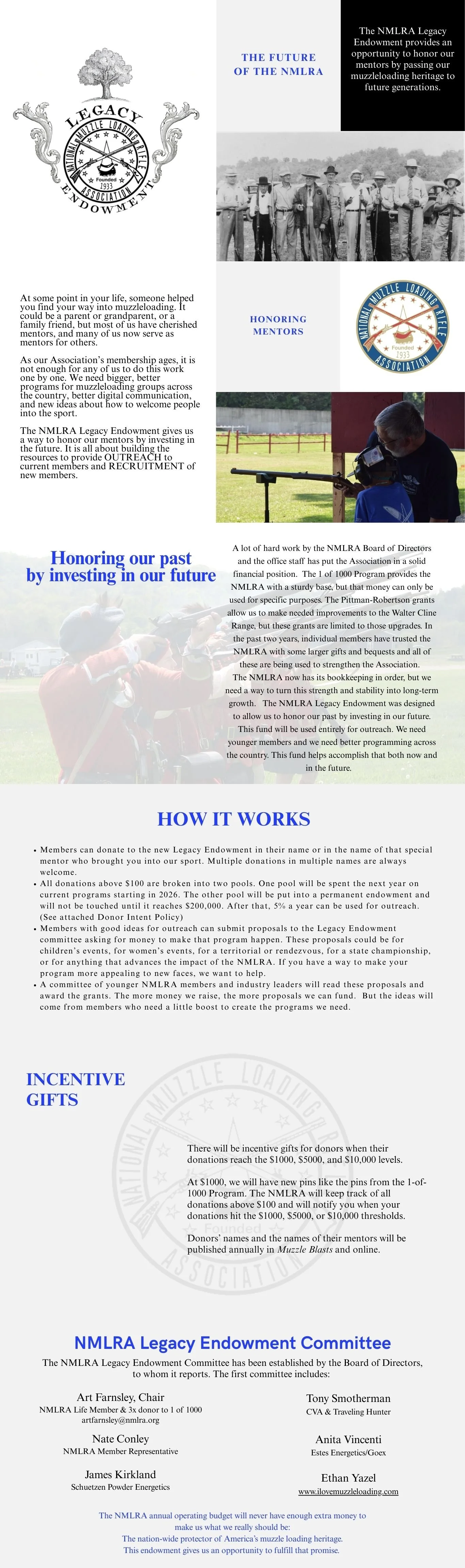 The NMLRA Legacy Endowment provides an opportunity to honor our mentors ...