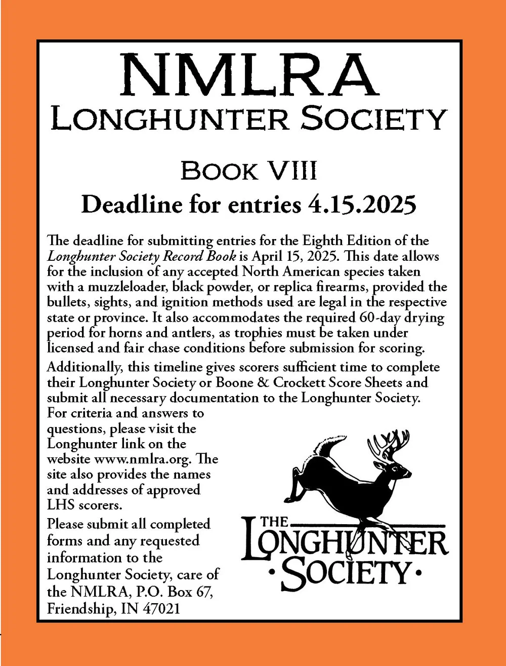 Muzzleloading, Living History and Traditional Craft News — The NMLRA