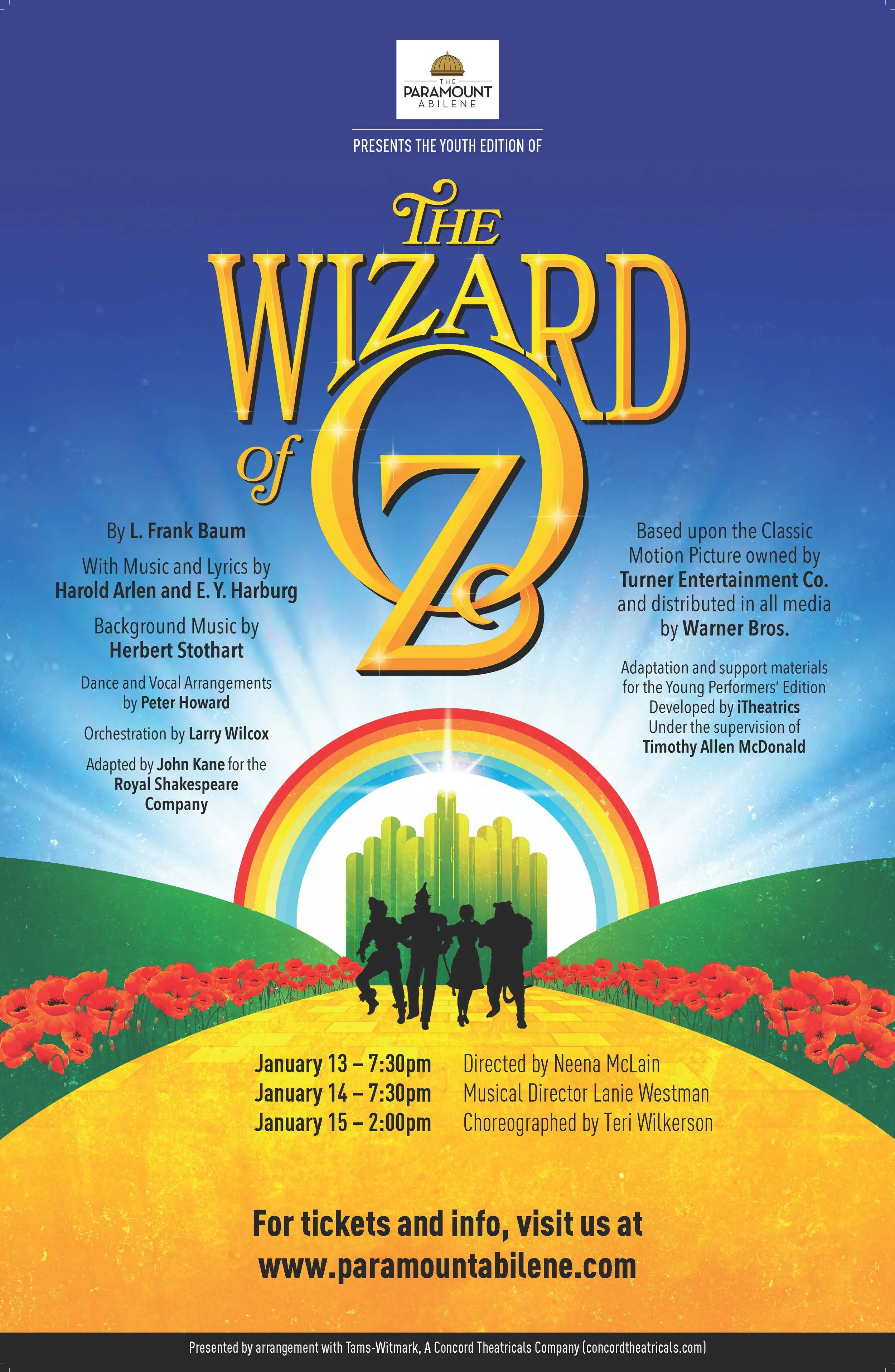 Wizard of Oz Jr Musical — Abilene Cultural Affairs Council