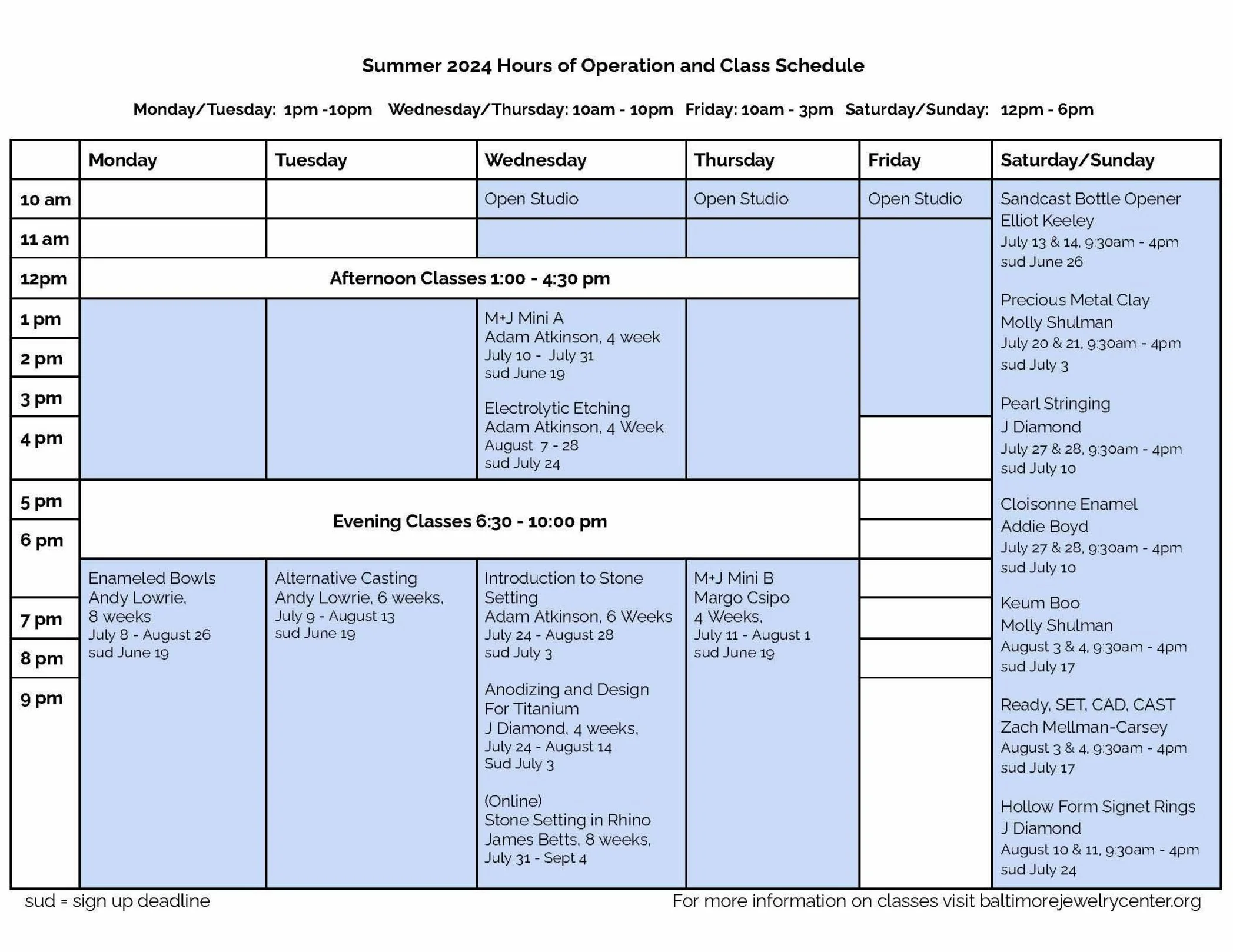 Calendar and News — Baltimore Jewelry Center