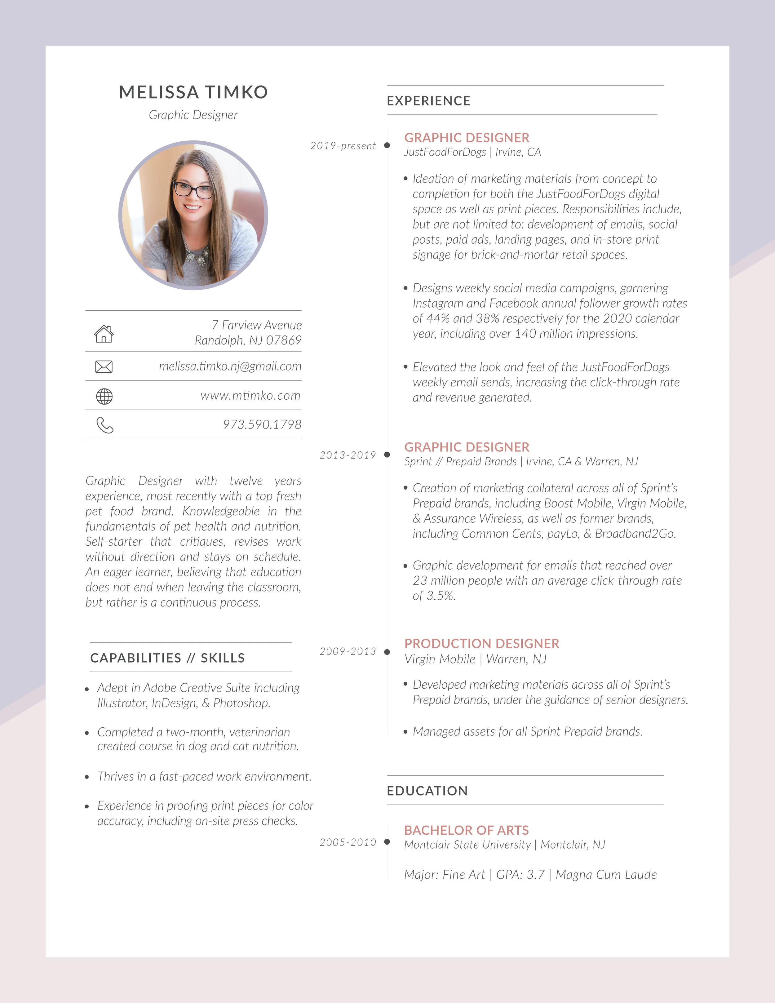 Resume — Melissa Timko