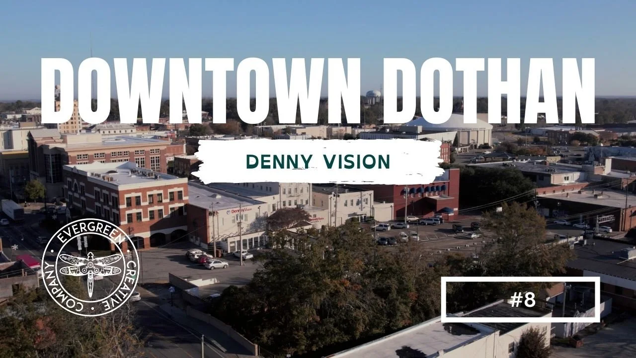 Drone Video | Downtown Dothan, Alabama #8. Denny Vision slow rise ...