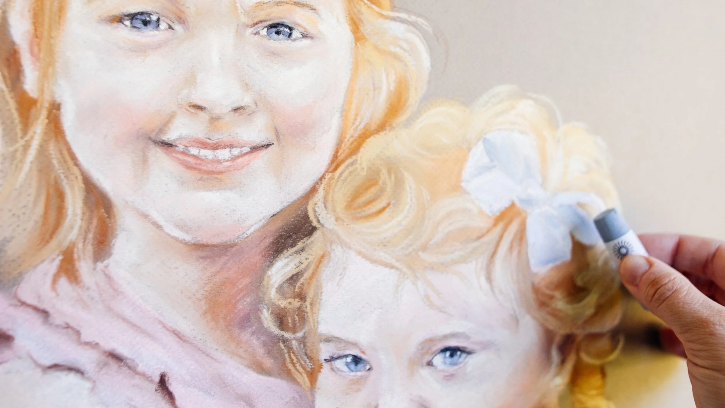 Sharp pastel portrait — Ellywise Studios
