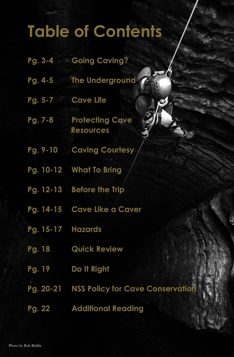 Getting Started Caving — Derek Bristol