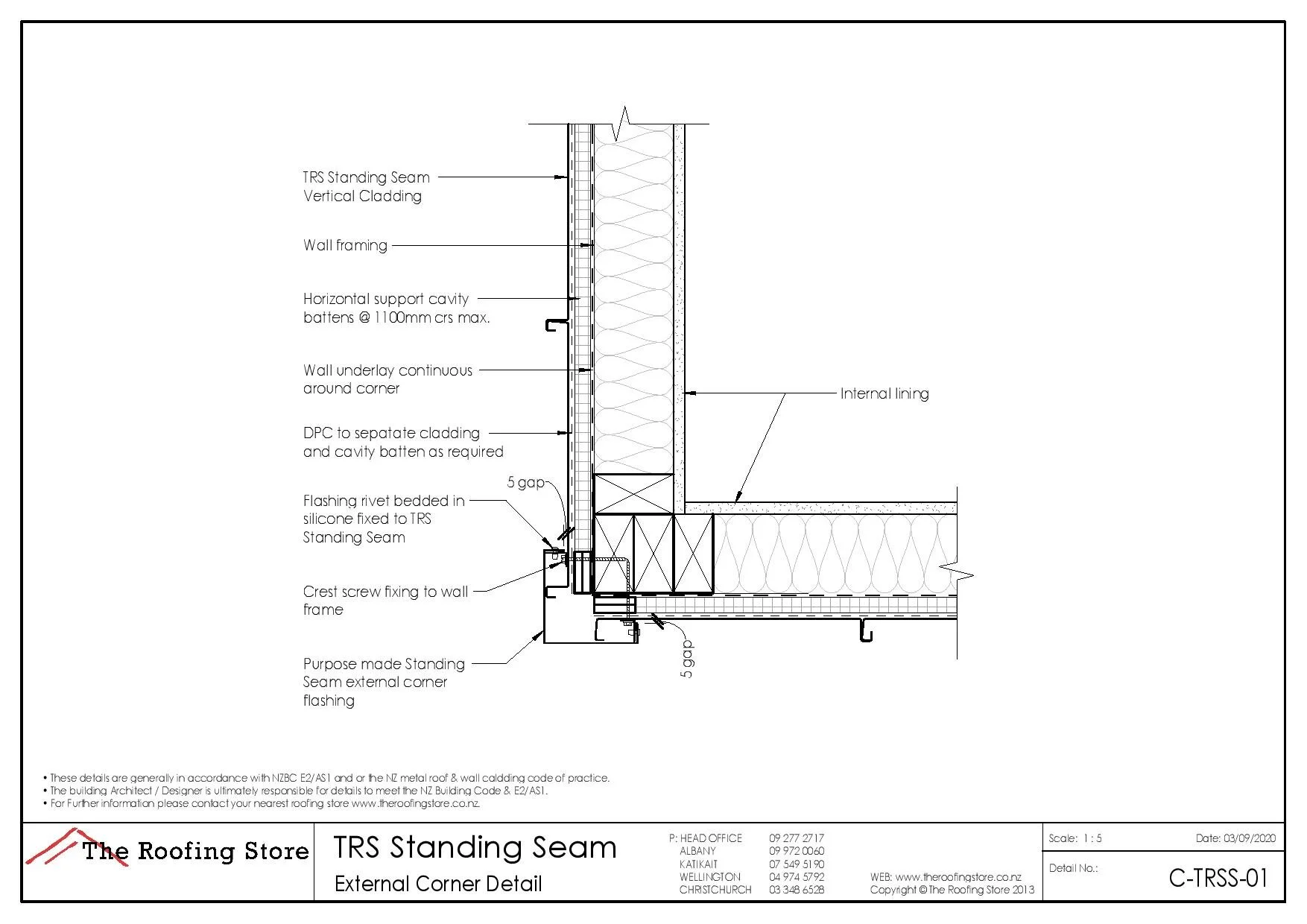 The Roofing Store-TRS STANDING SEAM CLADDING