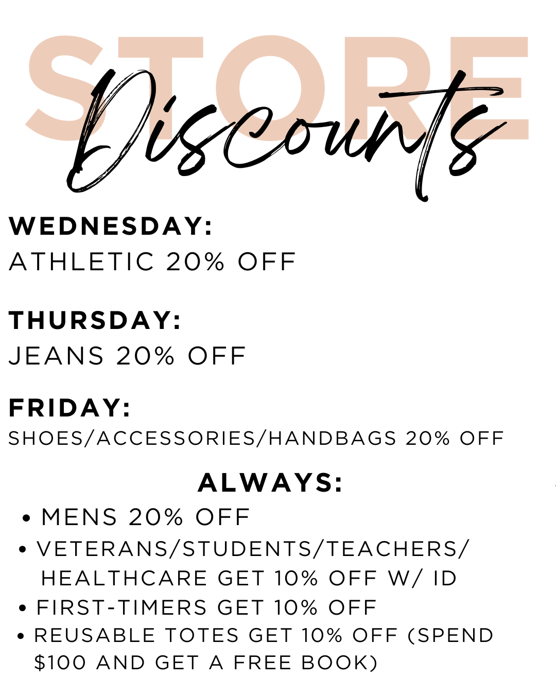 Store Information — Second Look Styling