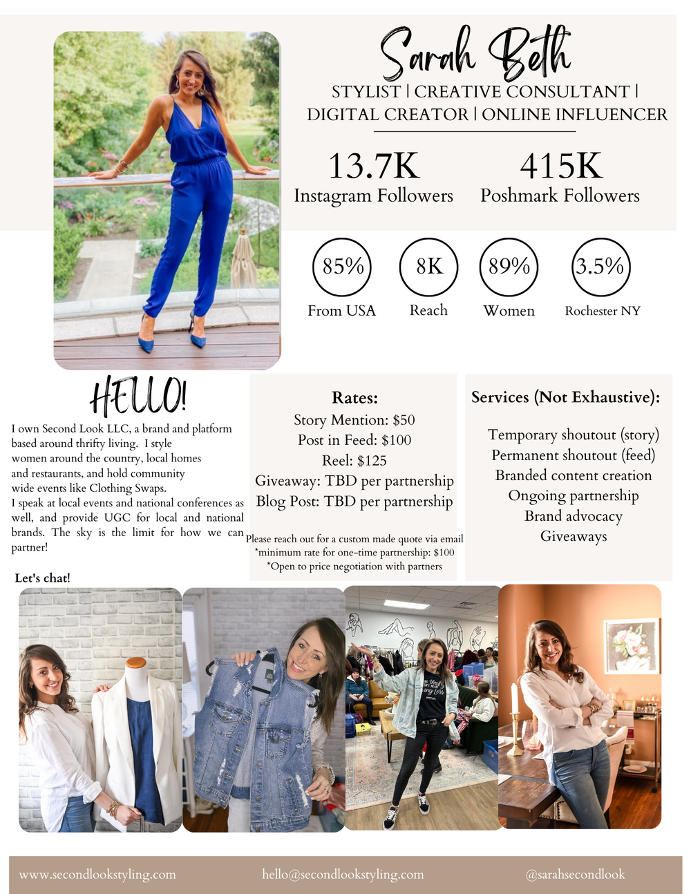 Media Kit — Second Look Styling