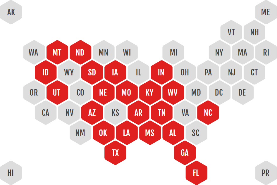 National Issue Maps — State of the Secular States