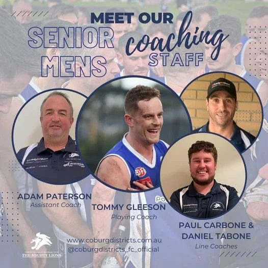 CDFC SENIOR MENS — COBURG DISTRICTS FOOTBALL CLUB