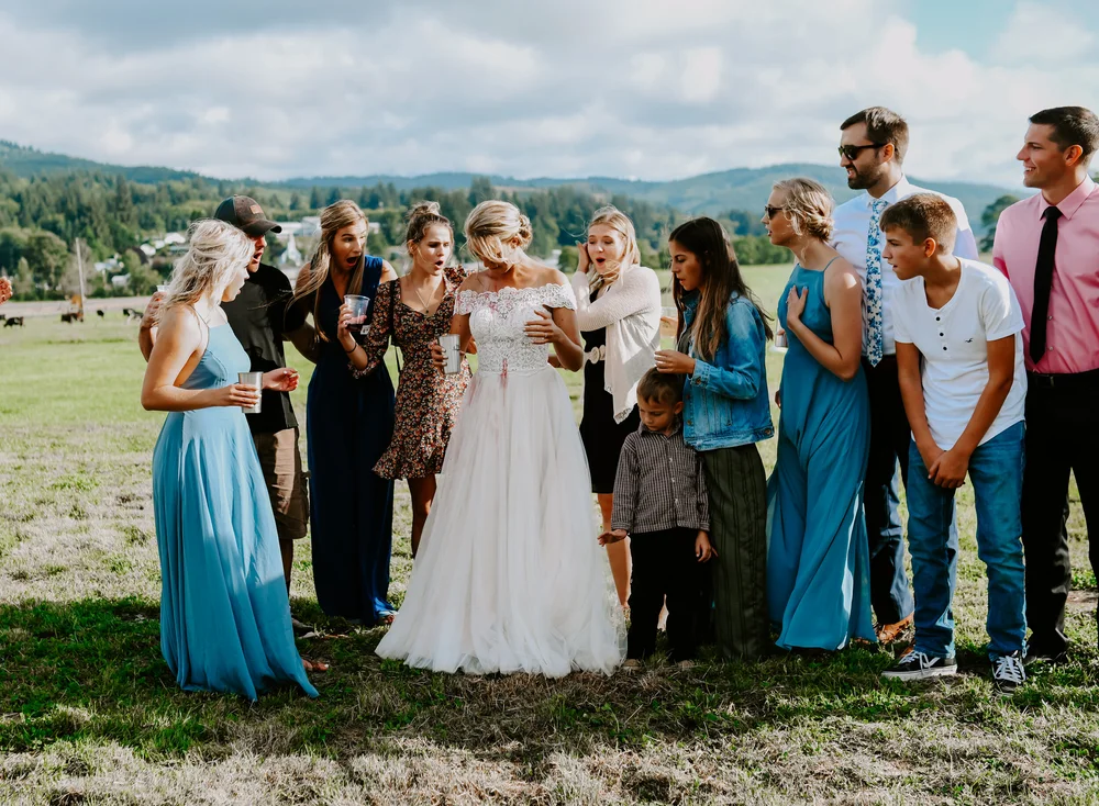 Country Wedding Party Photos