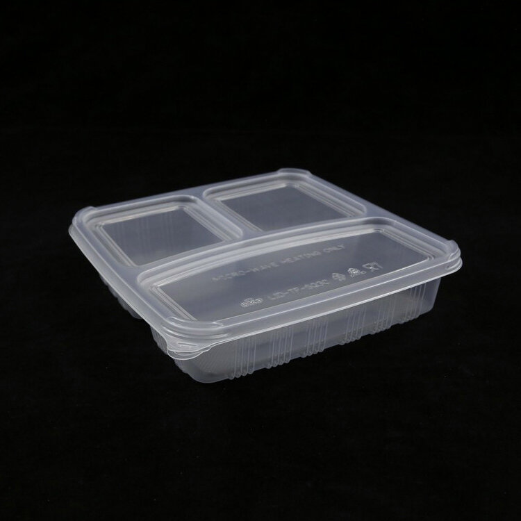 3 Compartment Container Set- CON-TF-SQ3C - Microwaveable PP Containers ...