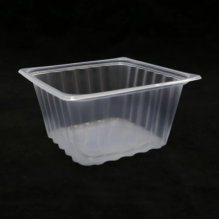 Square plastic container with wave pattern - CON-TF-N-SQ1500 ...