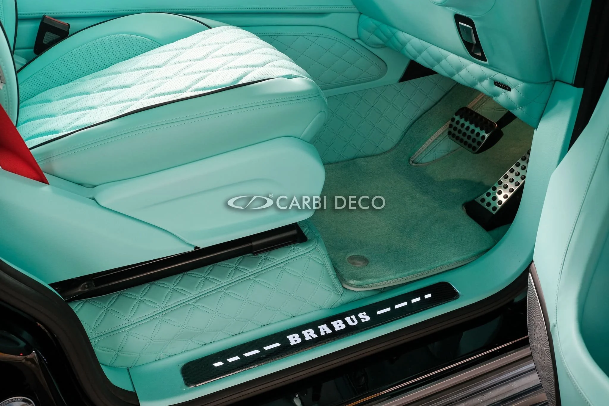 Mercedes Benz G63 AMG W464 Tiffany Blue Custom Interior — CARBI DECO