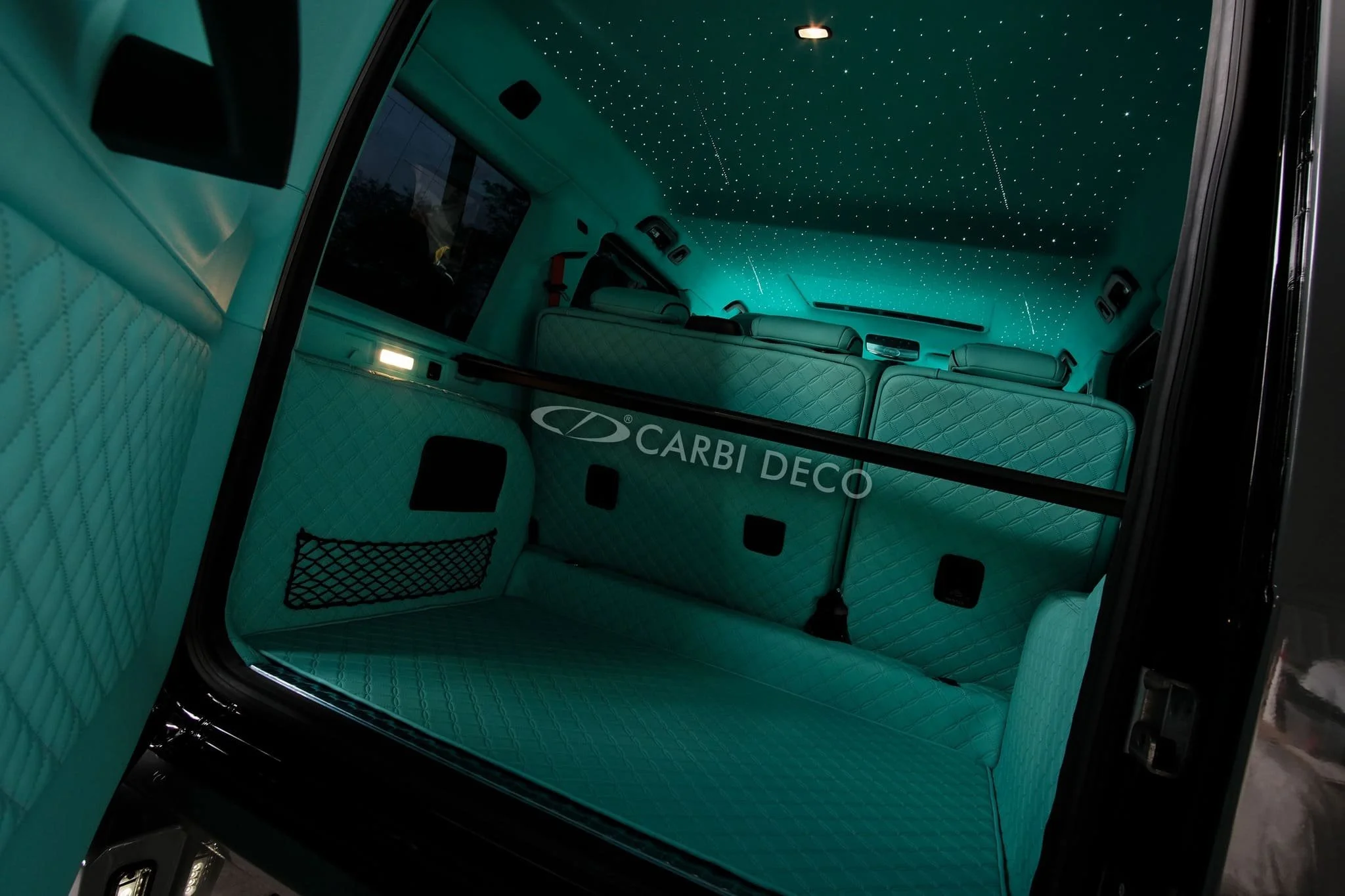 Mercedes Benz G63 AMG W464 Tiffany Blue Custom Interior — CARBI DECO