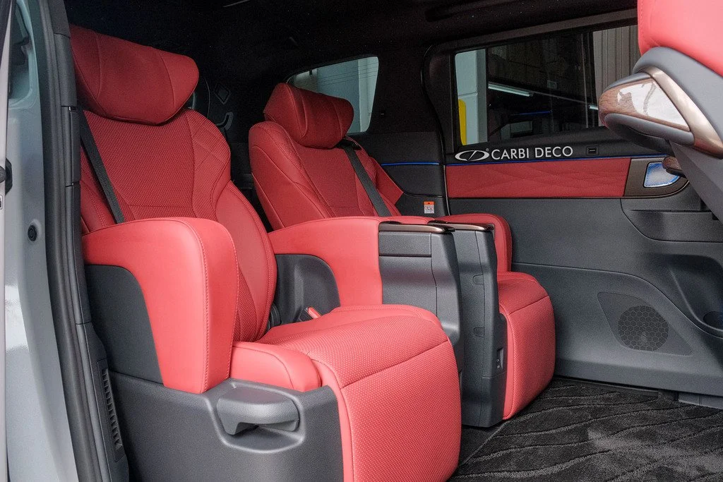 Toyota Alphard Z AGH40 Custom Leather Pilot Seats Custom Red Interior ...