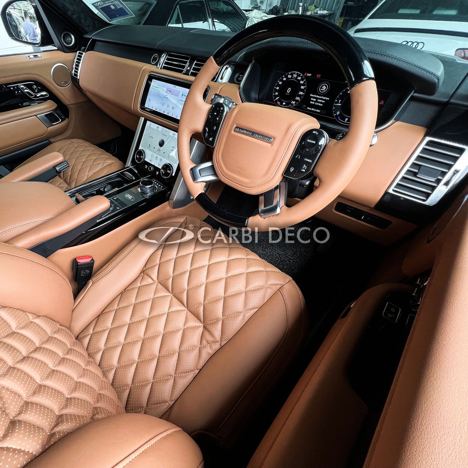 Range Rover L405 Custom Leather Seats and Interior Brown — CARBI DECO