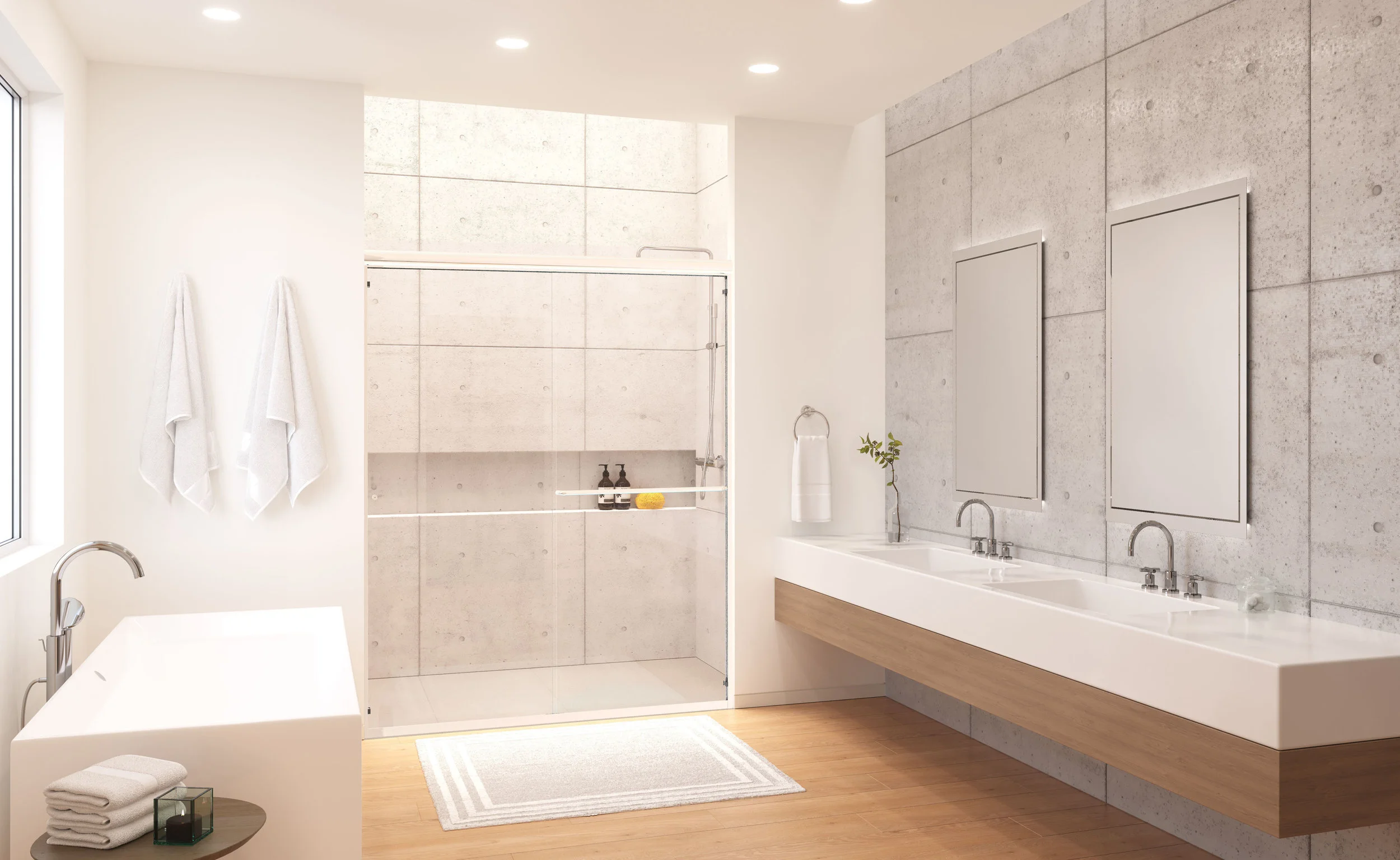 Frameless Shower Door in San Antonio, TX | Thad Ziegler Glass