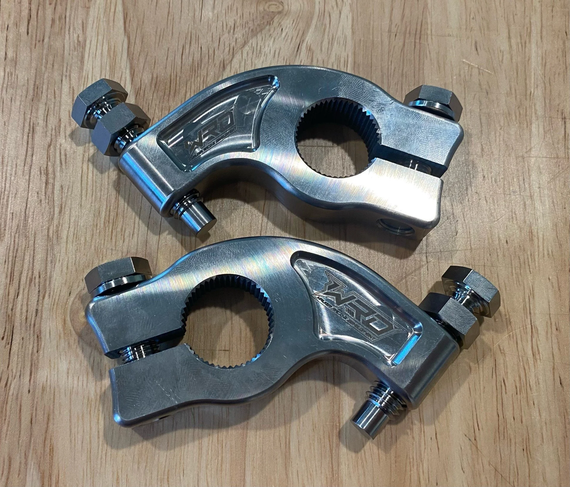 Micro Sprint nose wing post clamp — Walker Racing Development