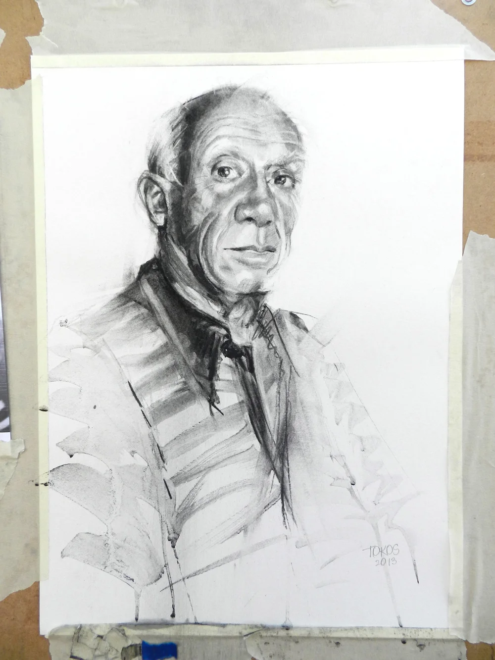 Picasso Charcoal Sketch