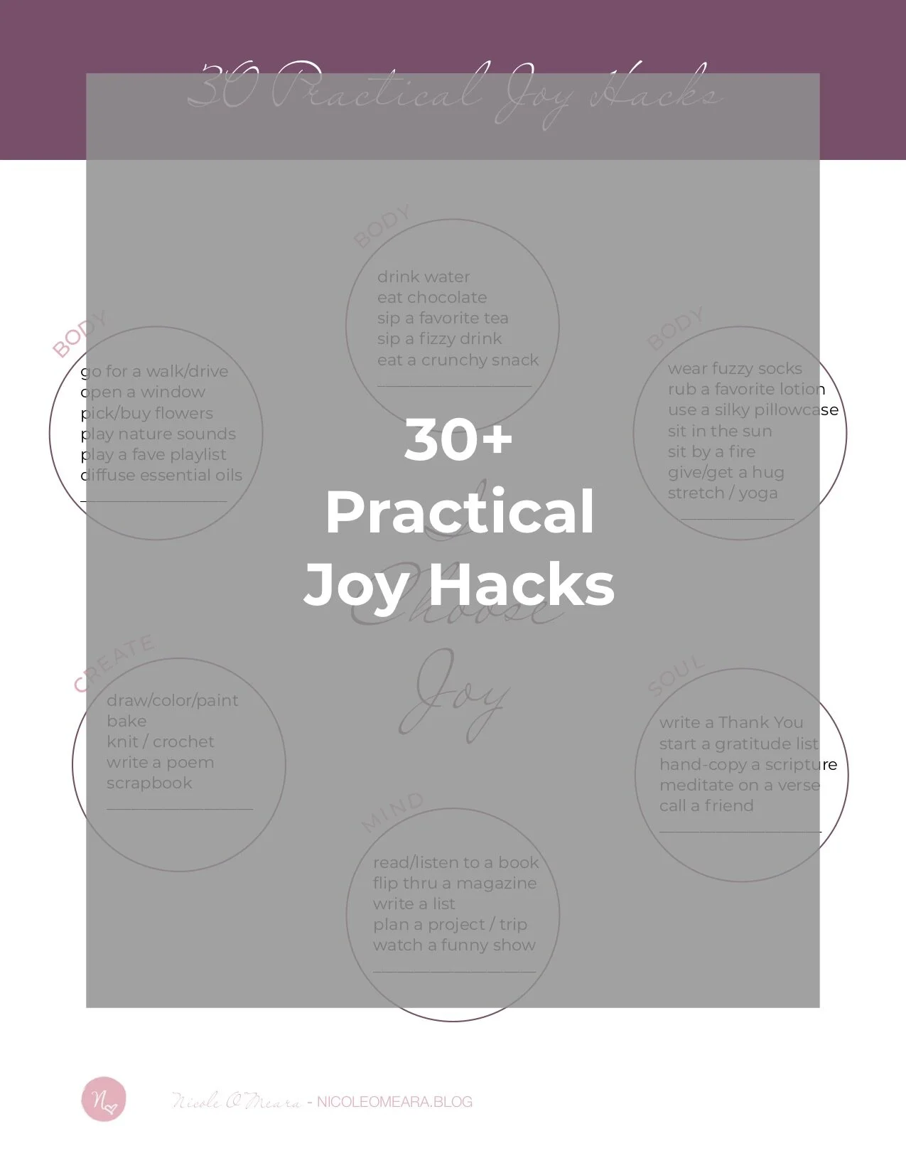 How to choose JOY when you don't feel joyful — Nicole O'Meara