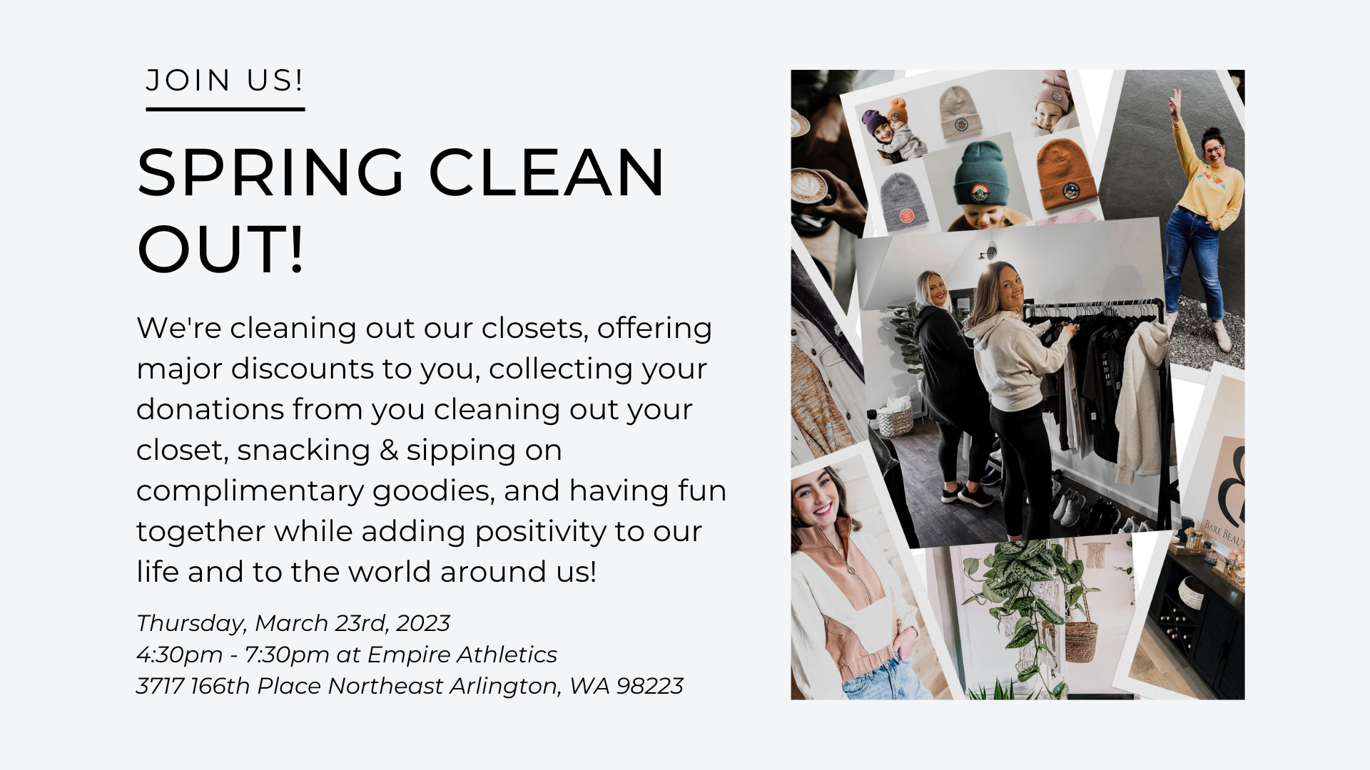 EVENTS — ATHLEISURE COLLECTIVE