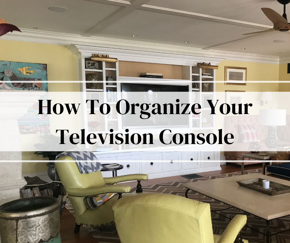 How To Organize Your TV Console — The Little Details home + office ...