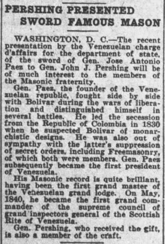 Gen. John J. Pershing — The American Masonic Great War Project