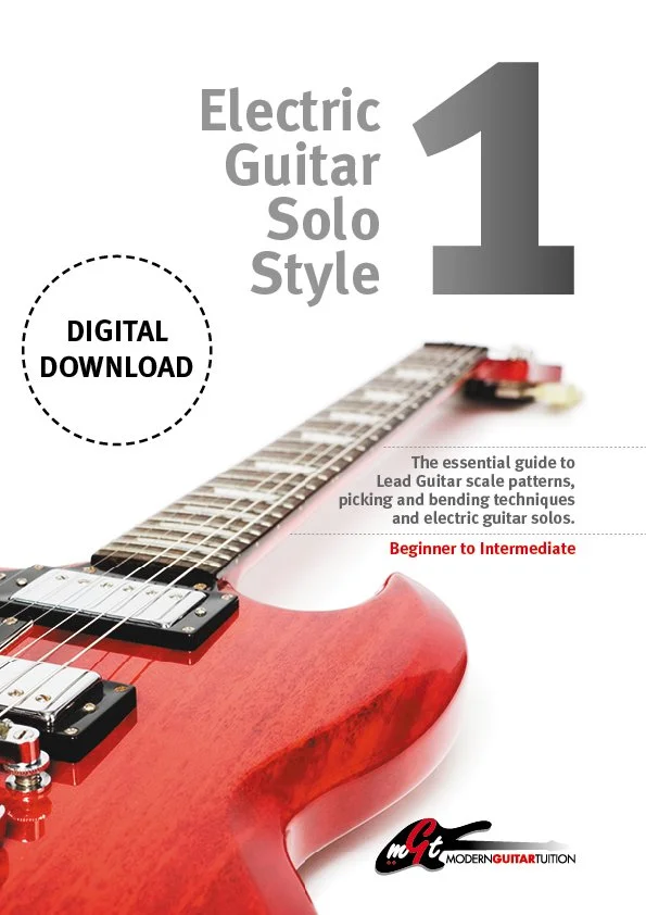 Electric Guitar Solo Style 1 - Beginner PDF Ebook | Modern Guitar Tuition