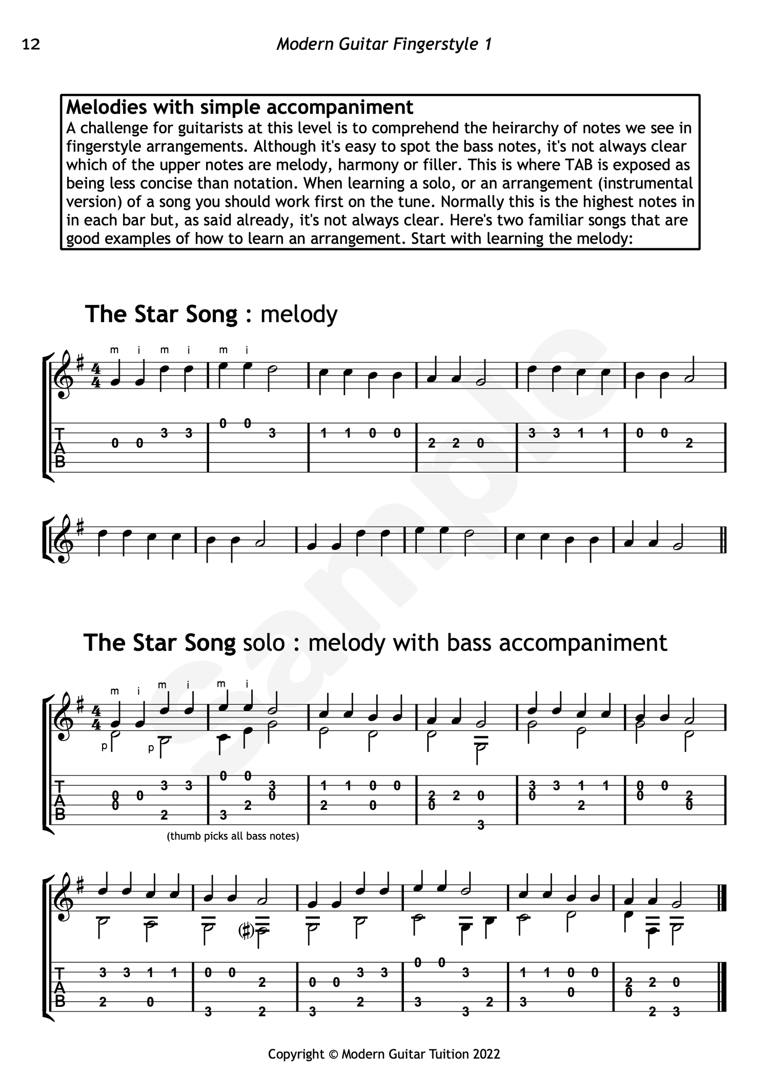 Electric Guitar Solo Style 1 - Beginner PDF Ebook | Modern Guitar Tuition