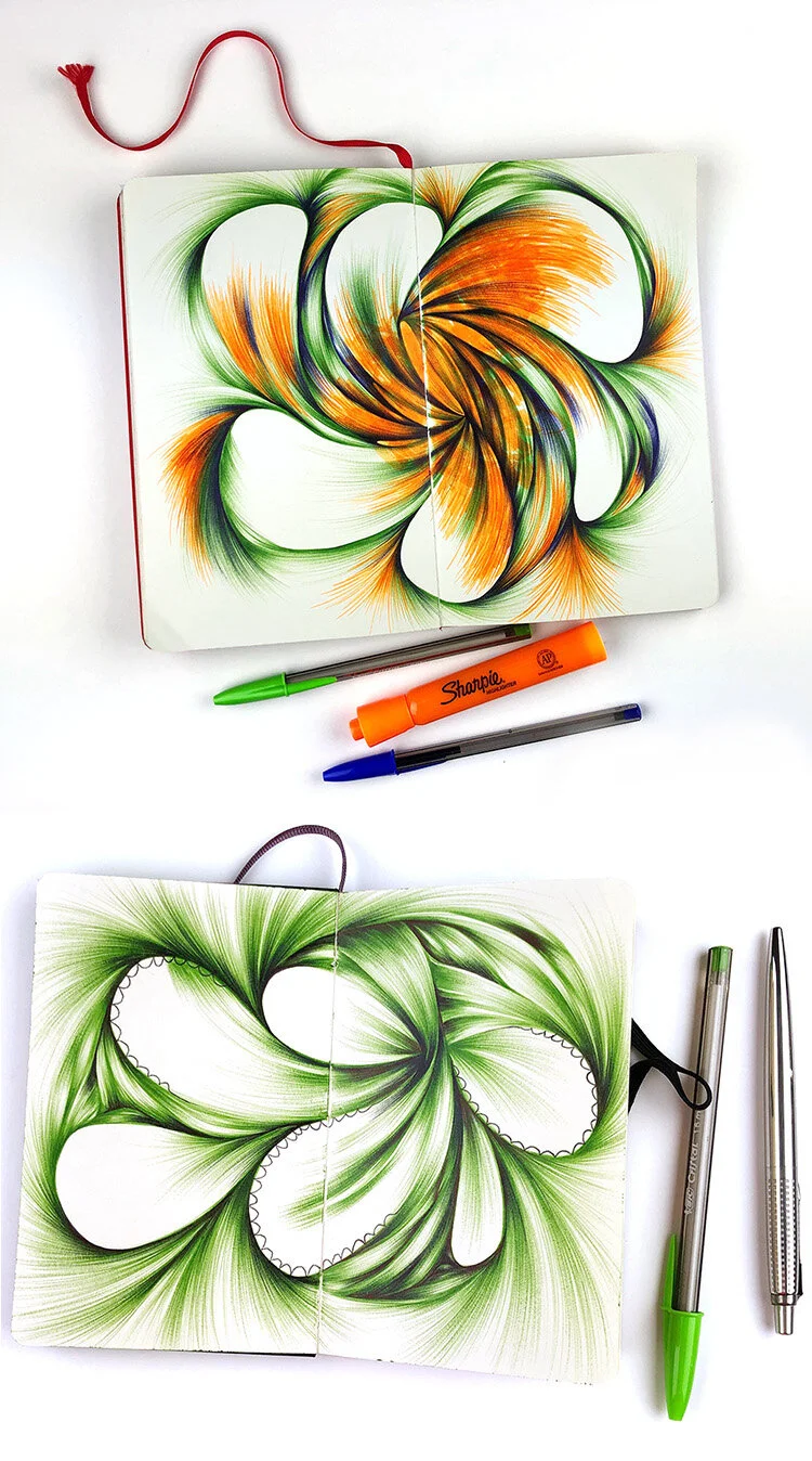 Summer Sketches — Jennifer Mullin - Ballpoint Pen Artist + Author