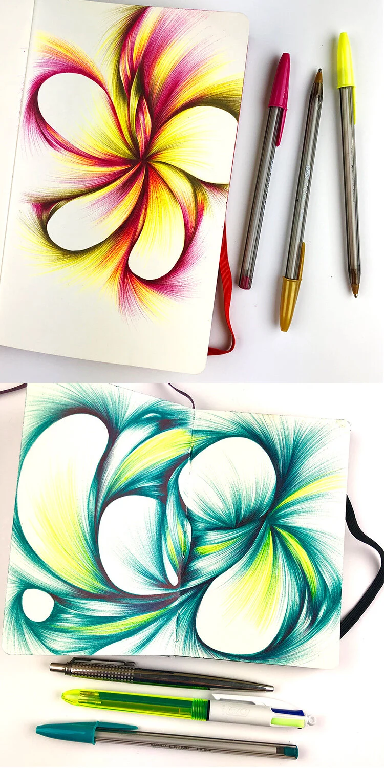 Summer Sketches — Jennifer Mullin - Ballpoint Pen Artist + Author