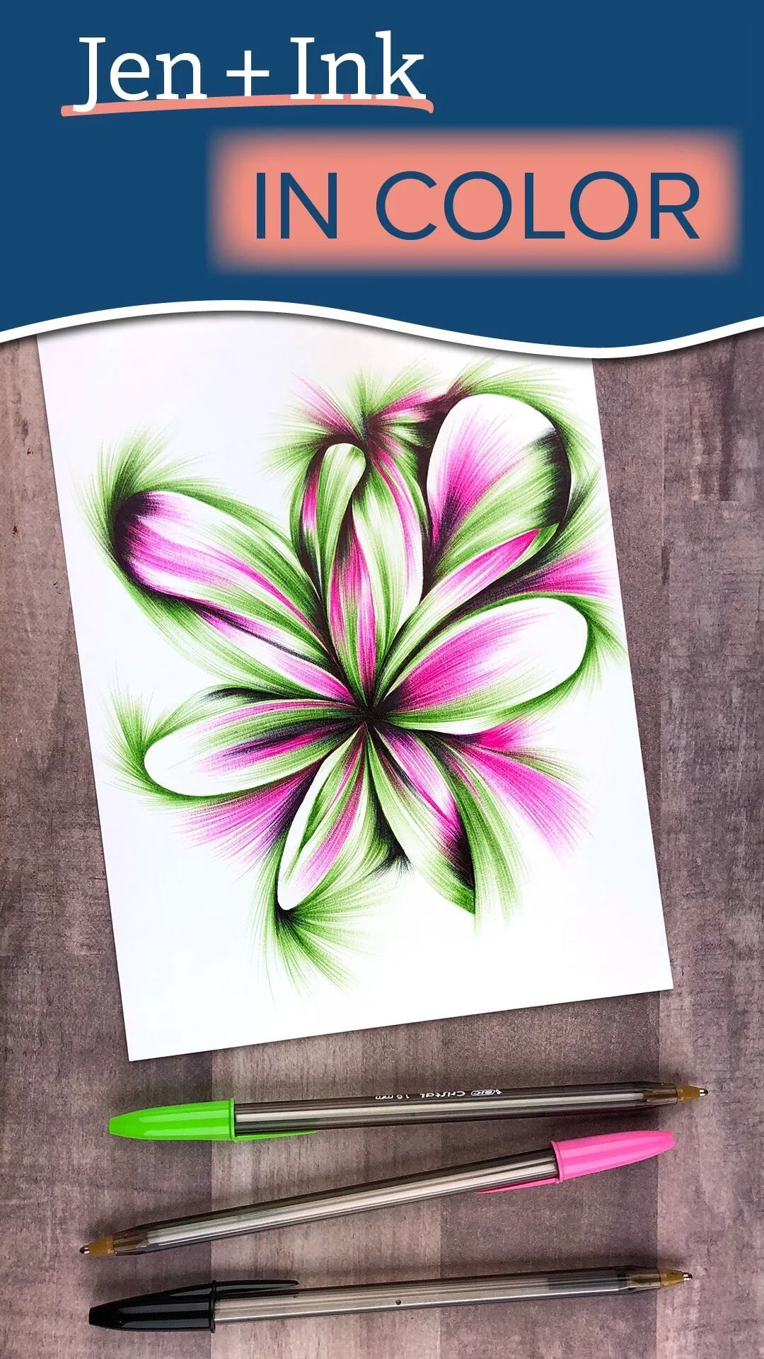 Jennifer Mullin - Ballpoint Pen Artist + Designer