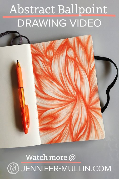 A New Ballpoint Drawing Video — Jennifer Mullin - Ballpoint Pen Artist ...
