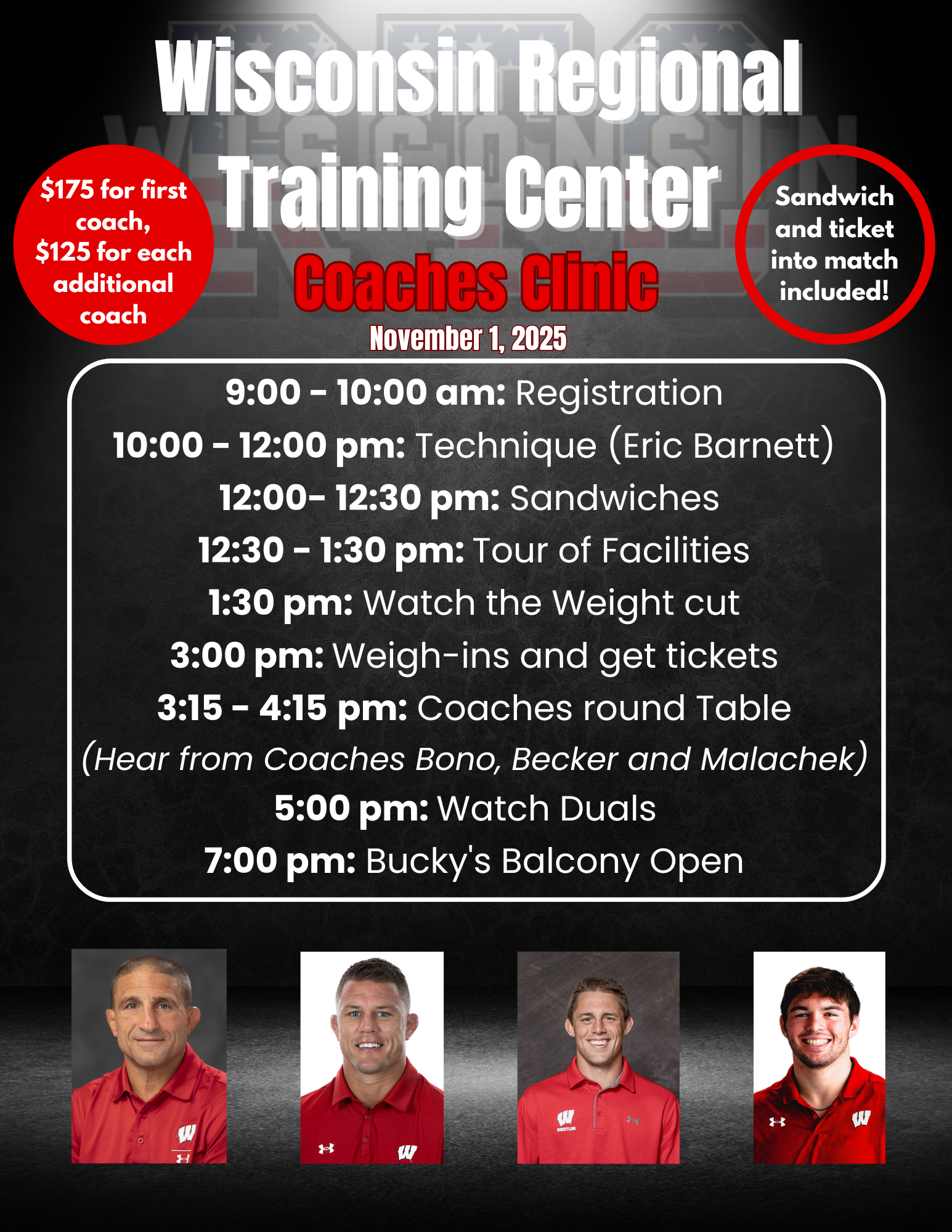 Coaches Clinic — Wisconsin Regional Training Center