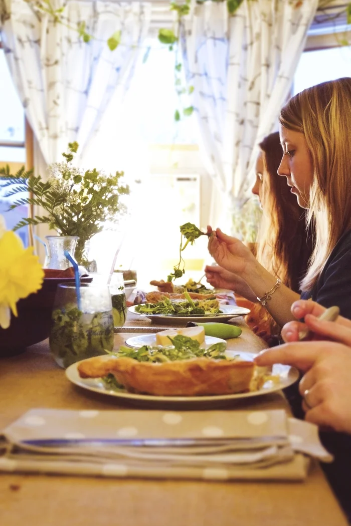 A Spring Dinner Party with Cucumber Basil Cocktails and a Sausage ...