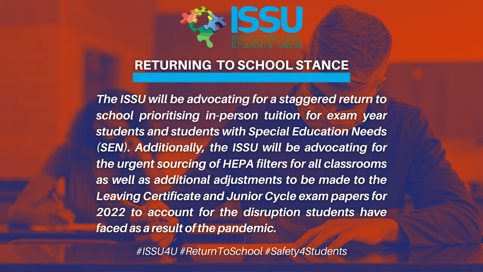 ISSU Stance of Returning to Schools — ISSU | Irish Second-Level ...