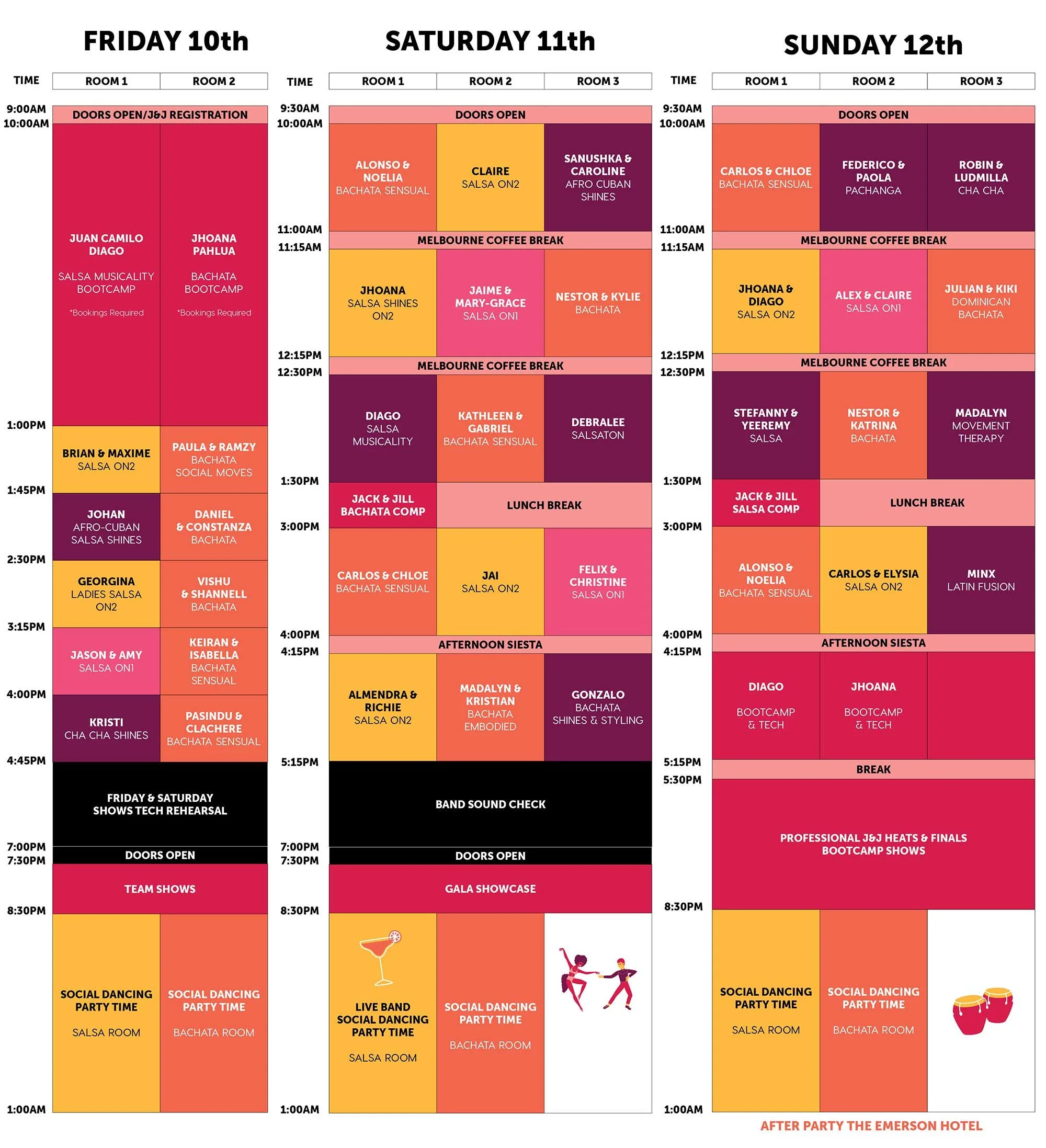 Rumbia Event Schedule — RUMBIA FESTIVAL OF LATIN DANCE