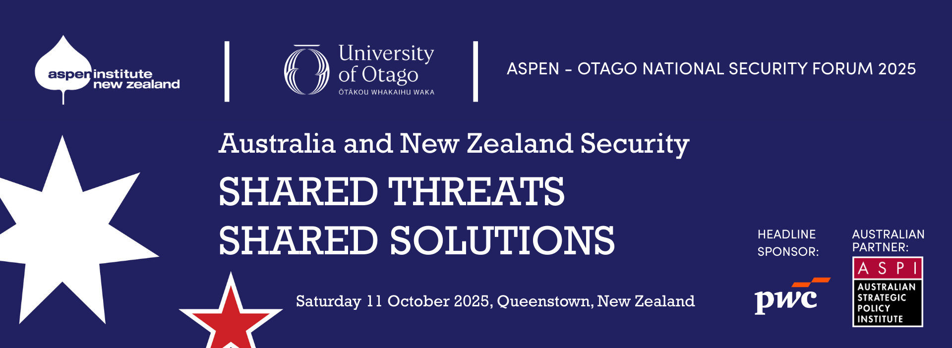 Aspen-Otago National Security Forum: Australia-NZ National Security ...