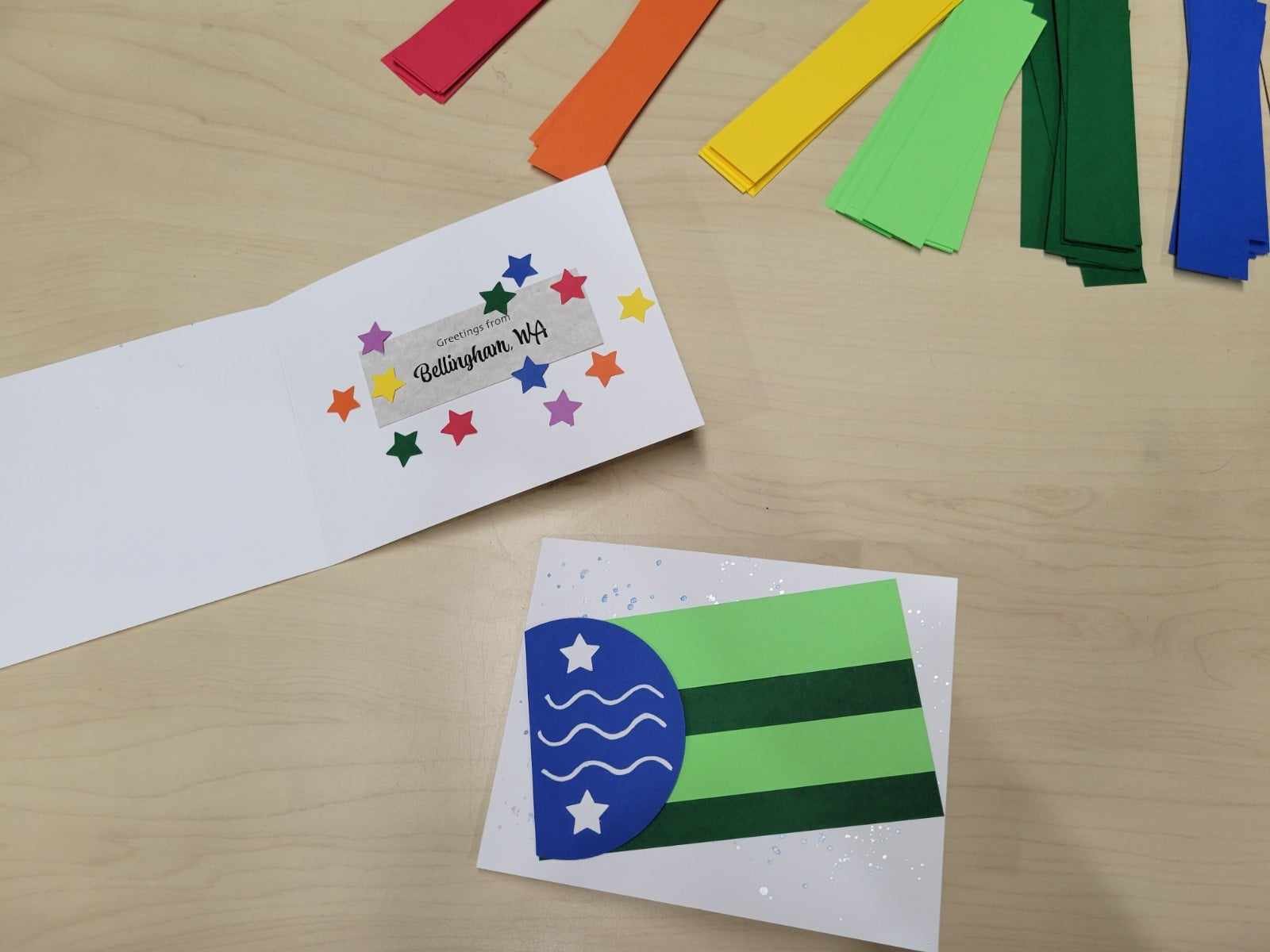 Bellingham Flag Card Craft — Art & Happiness