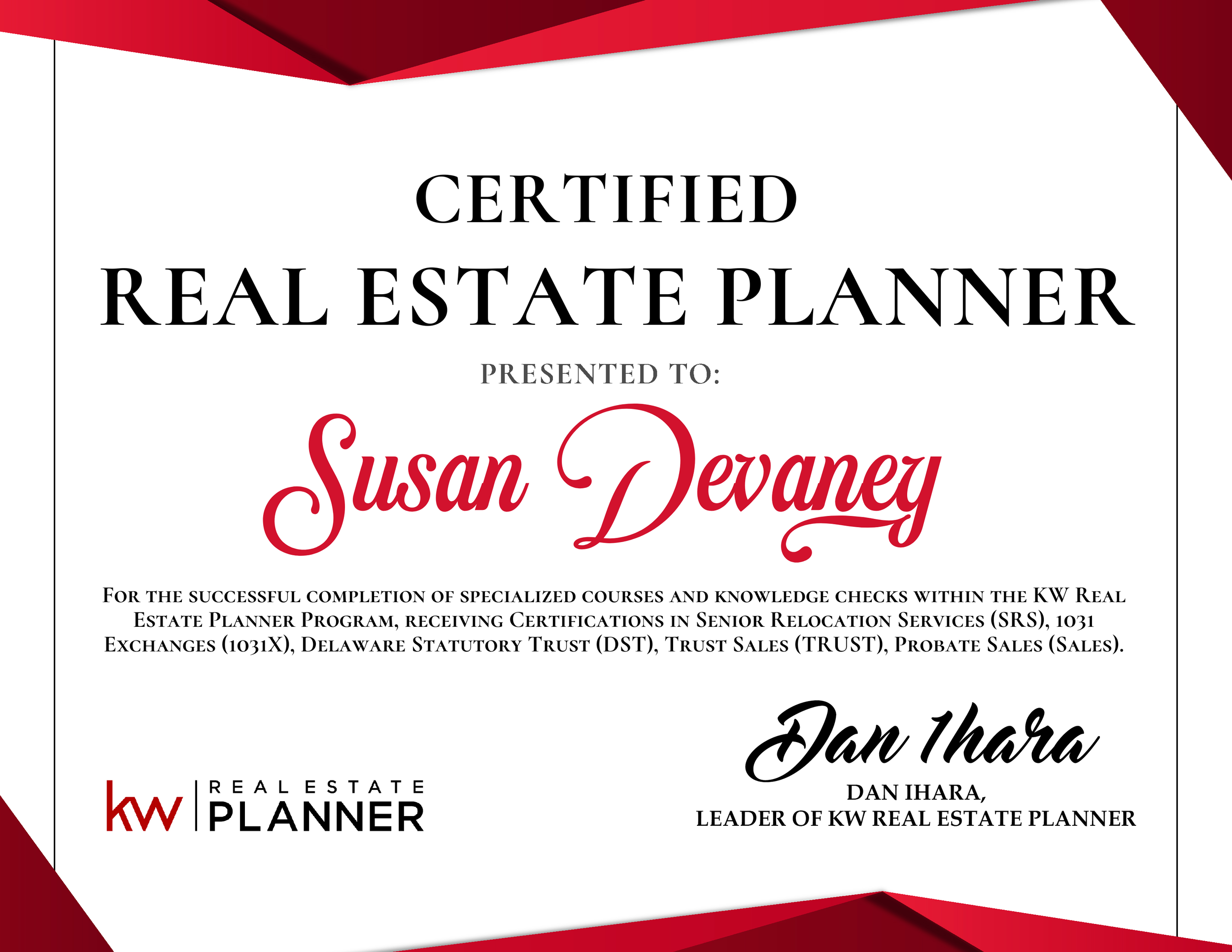 KW Real Estate Planner — The Mavins Group