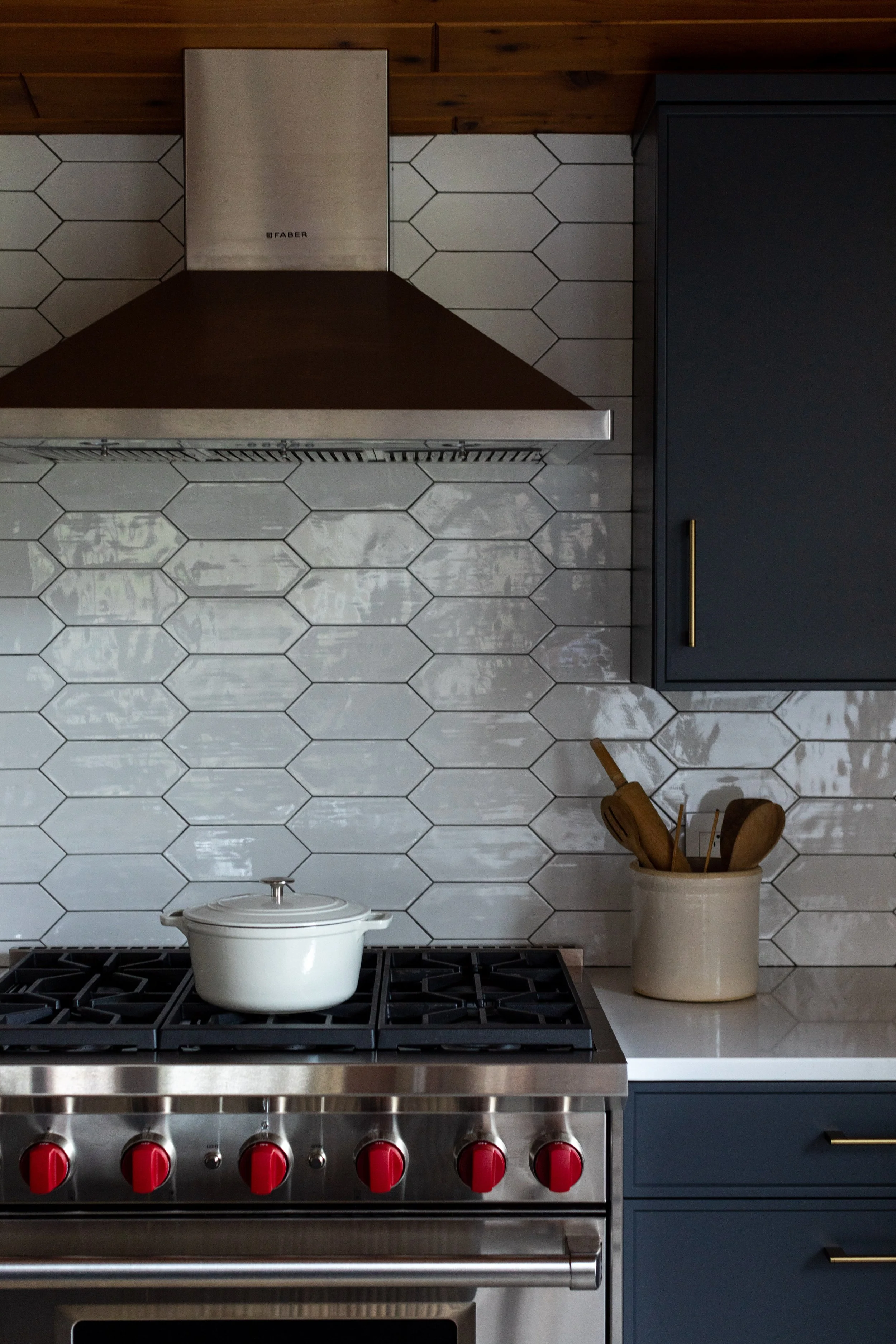 Moody Blue Deck House — Kitchen Cove Design Co.