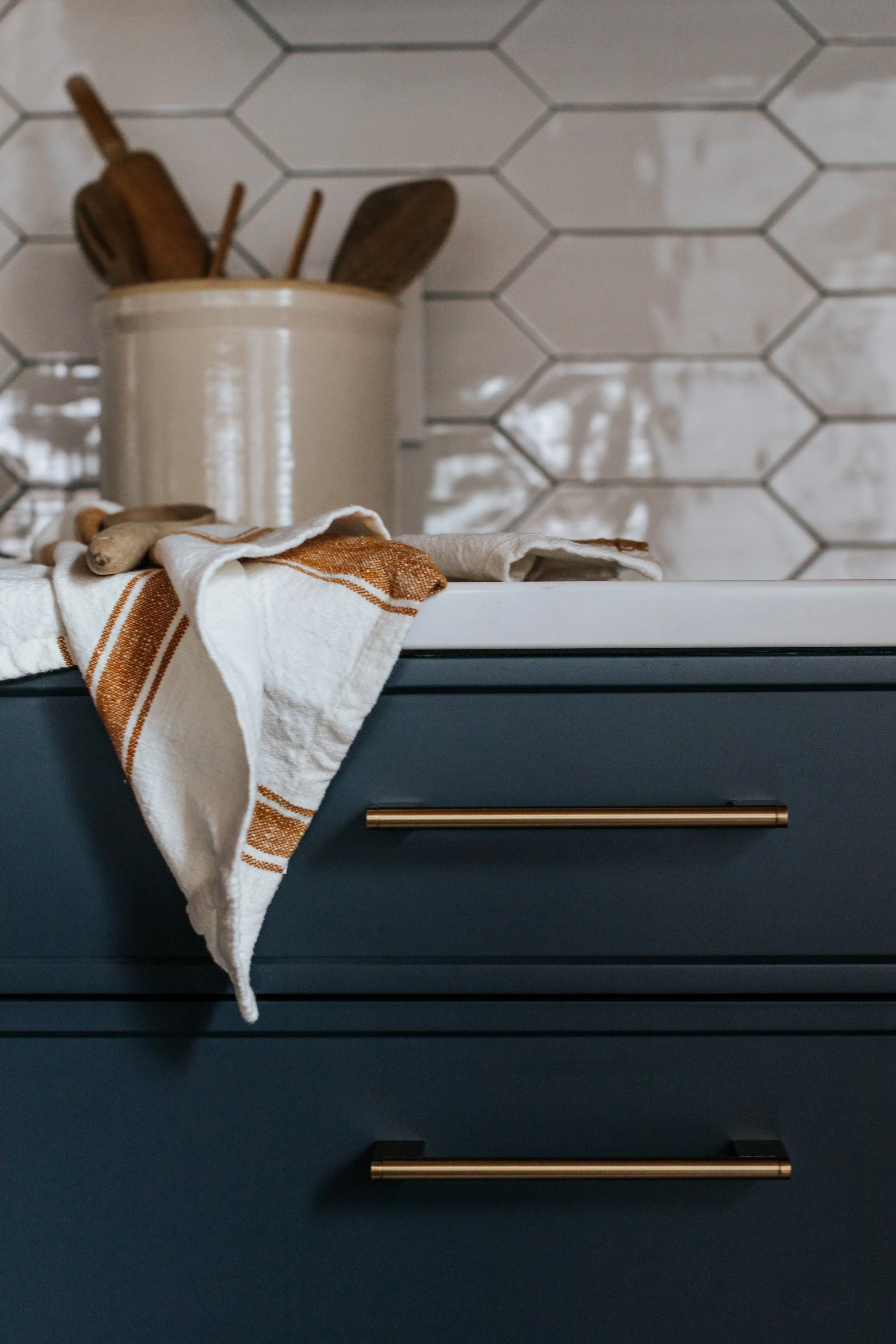 Moody Blue Deck House — Kitchen Cove Design Co.